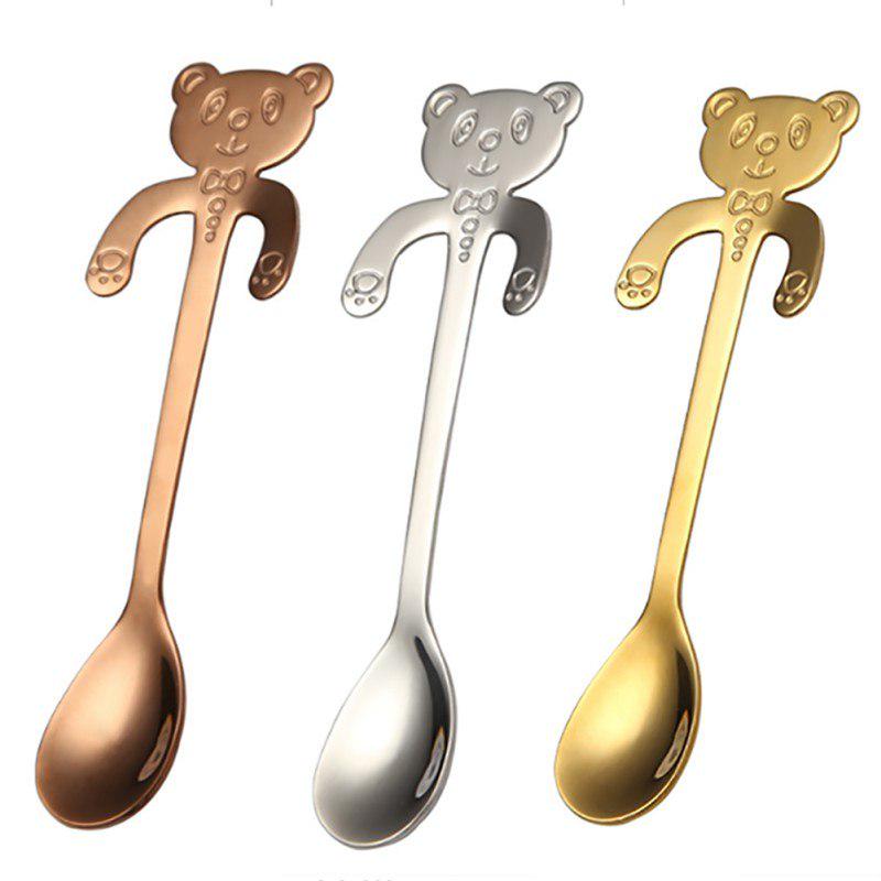 Buy Cute Cat Teaspoons Stainless Steel Cartoon Spoons Creative Ice ...