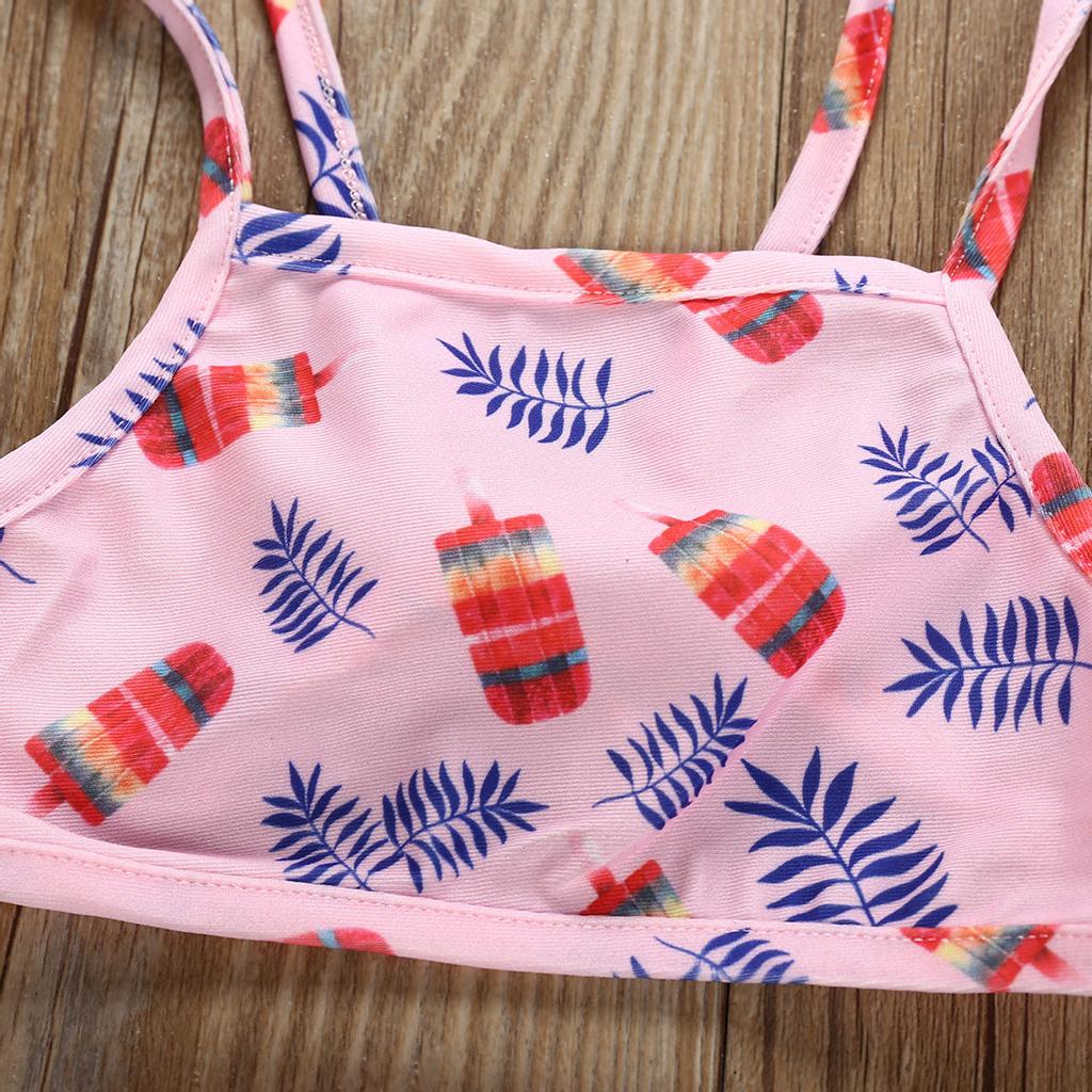 Buy Bronze Toddler Kids Baby Girls Print Bowknot Swimwear Swimsuit ...