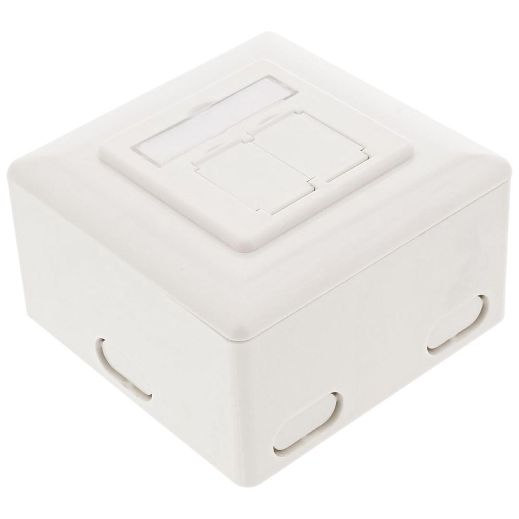 Buy InLine® Cat.6 Wall Socket Box Surface or Flush Mount 2x Vertical ...