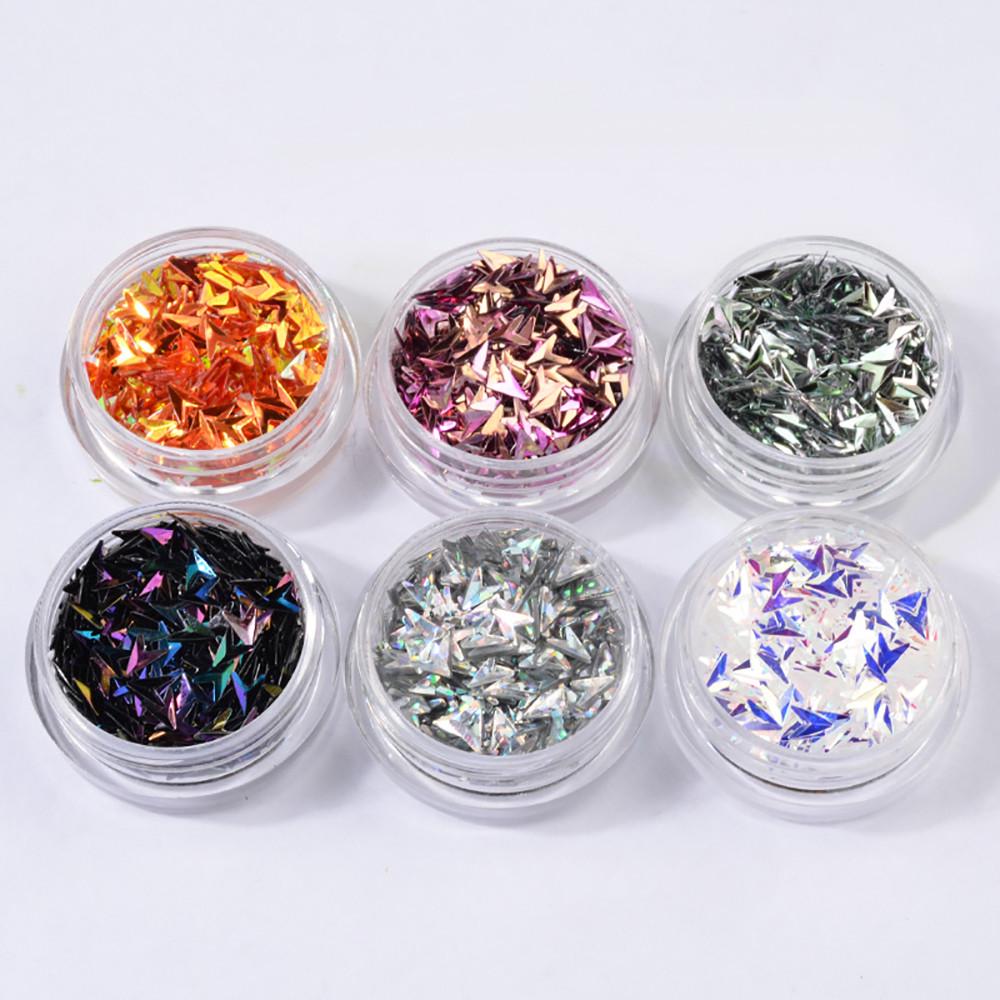 Buy Nail 6 Color Dazzling Sticker Colorful Art Decoration at affordable ...