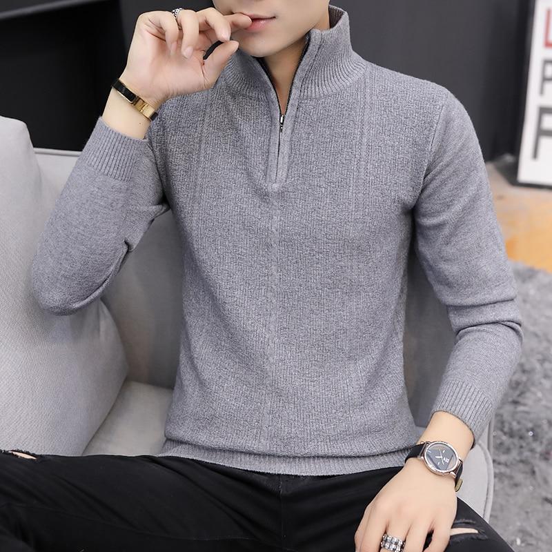 Cheap Men's Sweaters Autumn Winter Warm Cashmere Wool Pullover Sweaters ...