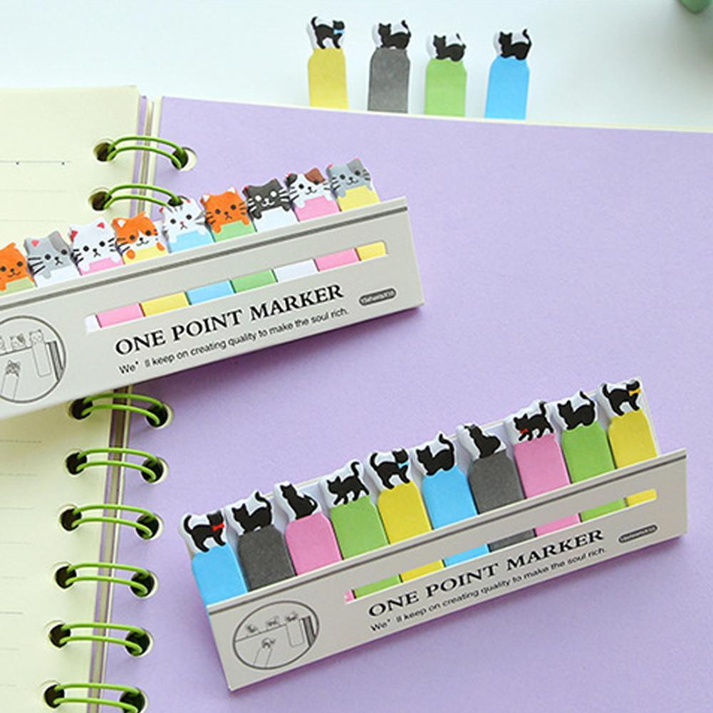 Kawaii Cute Sticky Note Paper Creative Bookmark Animal Self Adhesive ...