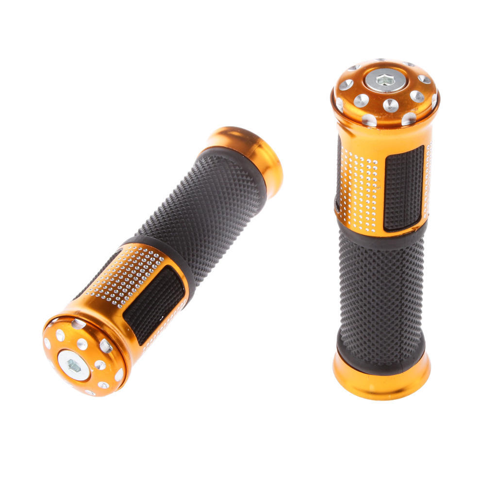 Buy Custom CNC Motorcycle 7/8inch Handlebars Bar end Rubber Gel Hand ...