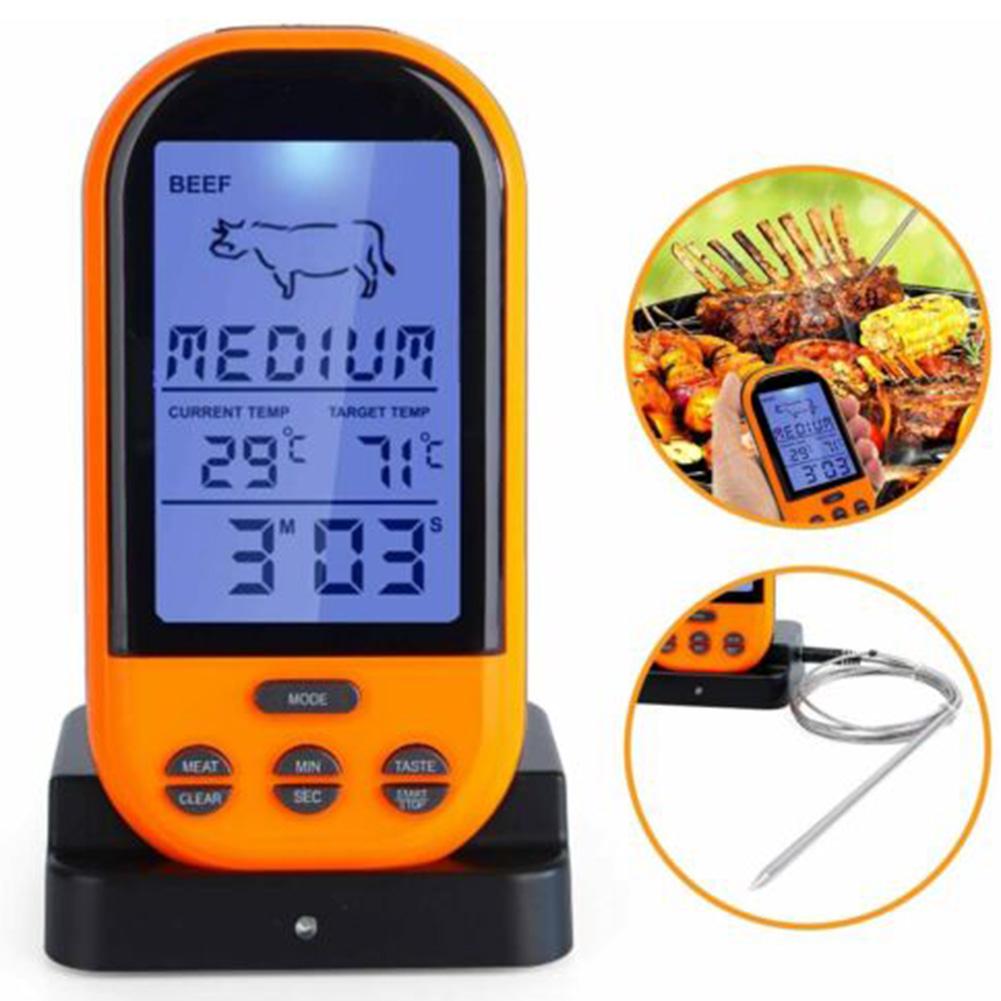 Buy Digital Food Probe Barbecue Grill BBQ Meat Thermometer Remote ...