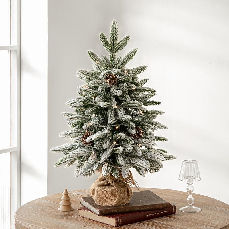 Buy New Christmas Decorations Green 60cmpe Mixed Leaf Christmas Tree ...