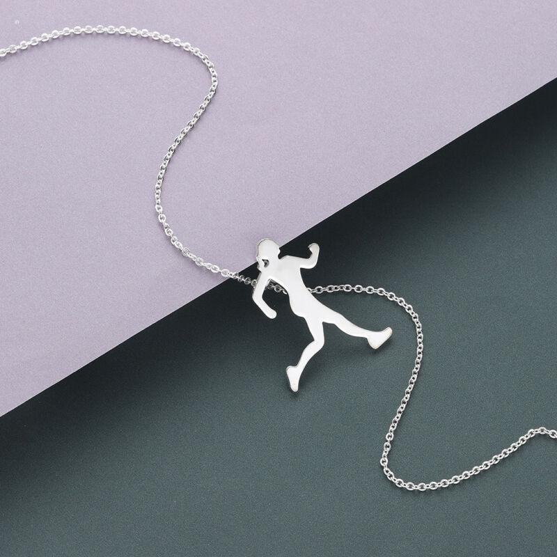 Buy Running Woman Pendant Hand Runner Fashion Cut Necklace Silhouette ...