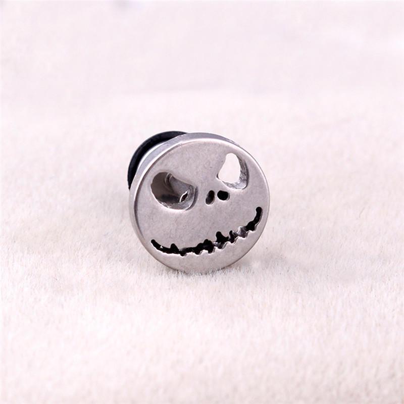 Funny Pumpkin Stud Ghost Nightmare Face Fake Plug Earring Women Men-buy ...