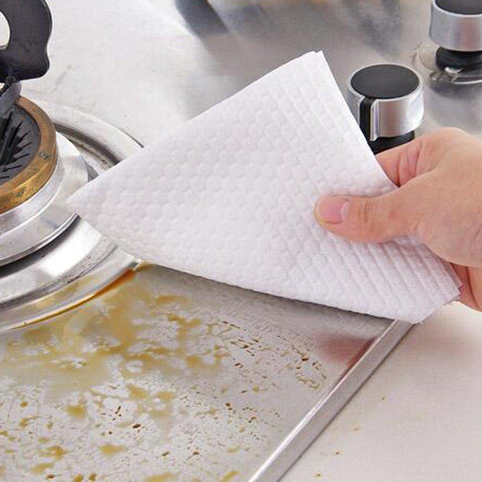 Tearable Package Kitchen Cleaning Rag Disposable Wet&Dry Kitchen ...