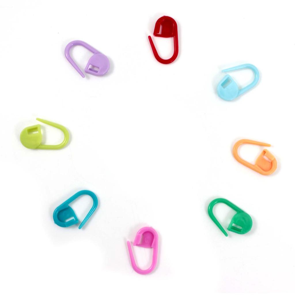 Buy 500Pcs/pack Plastic Colorful Home Knitting Crochet Marker Holder ...