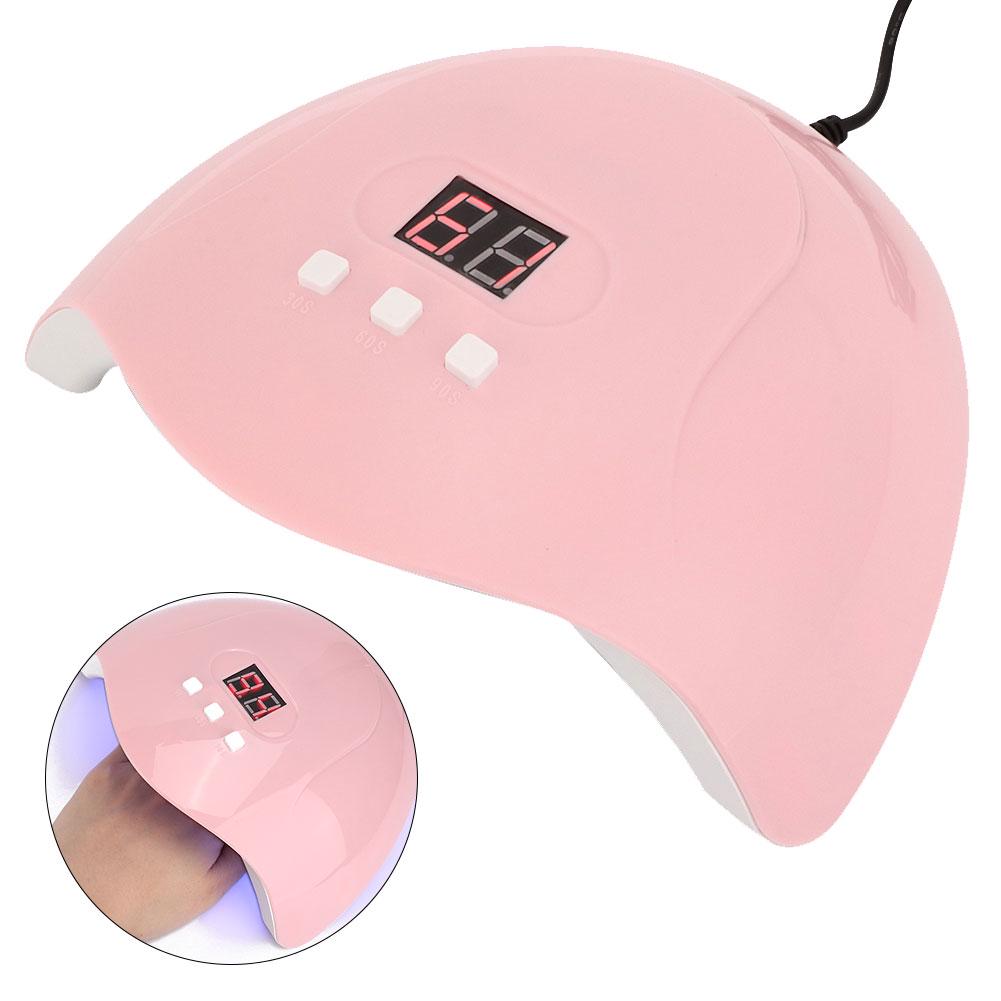 Buy 54W Nail Gel Curing Light USB Infrared Sensor LCD Digital Display ...