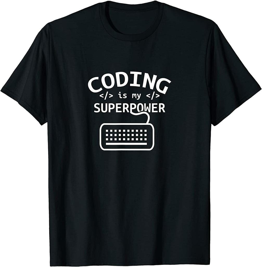 Buy New Limited Coding Is My Superpower Coder Code Men Printing Casual ...