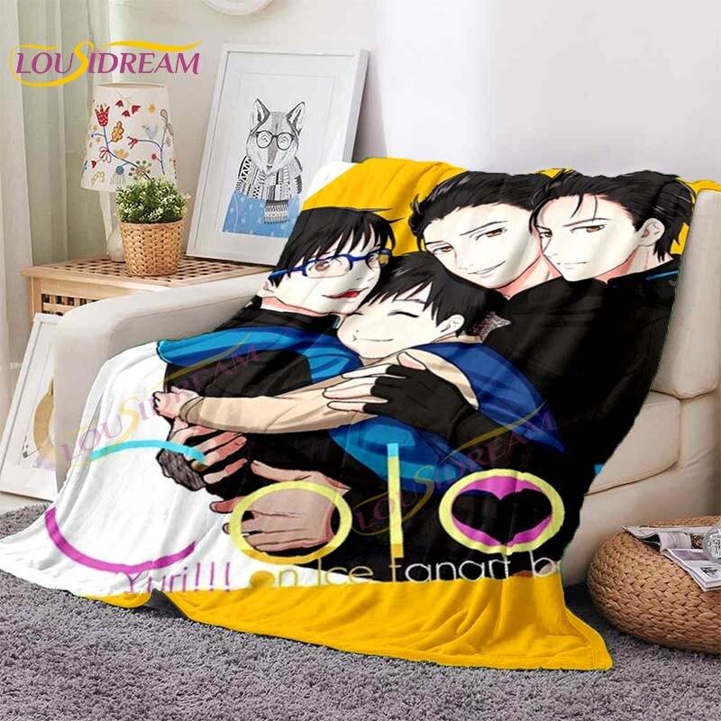 Anime Blanket Yuri on Ice Flannel Blanket YURI!!! on ICE Sofa Beds ...