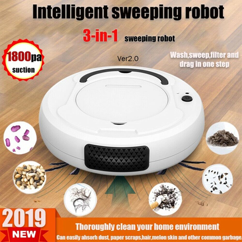 Buy Smart Auto Robot Vacuum Cleaner Sweeping Super Strong Suction Dry ...