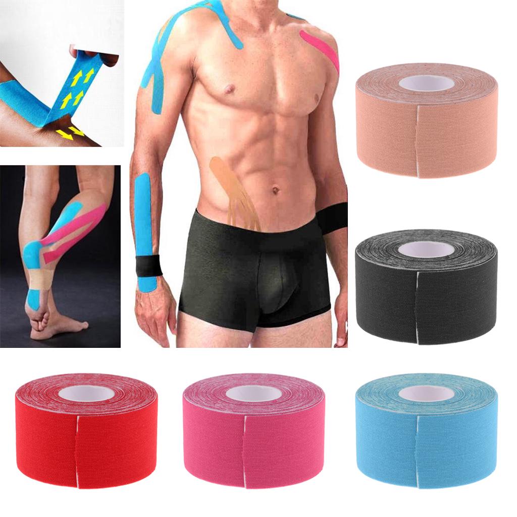 Buy Cotton Sports Fitness Kinesiology Elastic Adhesive Bandage Wrap ...