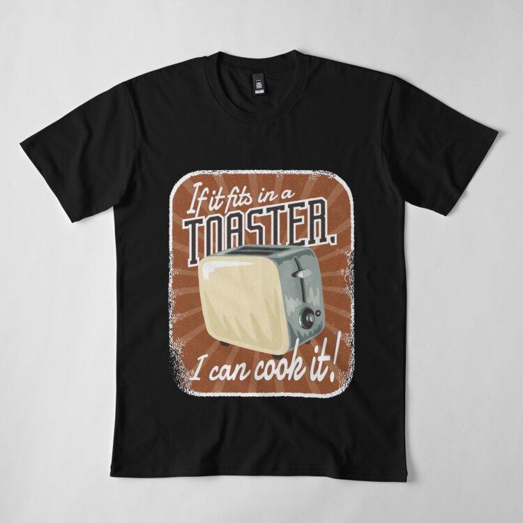 Buy Men Premium Cotton Harajuku T-Shirt Toaster Quote Print Tees Funny ...
