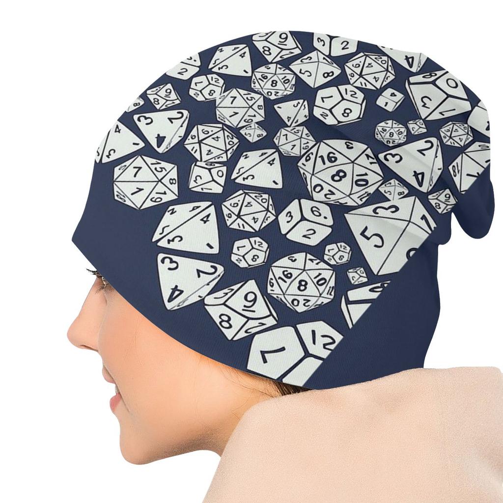 Cheap DnD Game Dice Spill Unisex Women Beanies Windproof Ski Cap Double ...