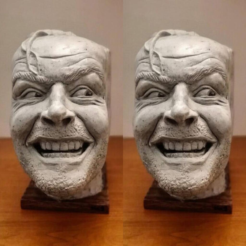 Cheap Face Resin Sculpture Desktop Decoration Face Bookshelf Ornaments ...