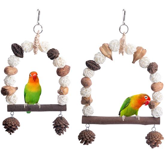 Buy Pine Cone Wear-resistant Bird Toy Practical Pet Parrot Chew Molar ...