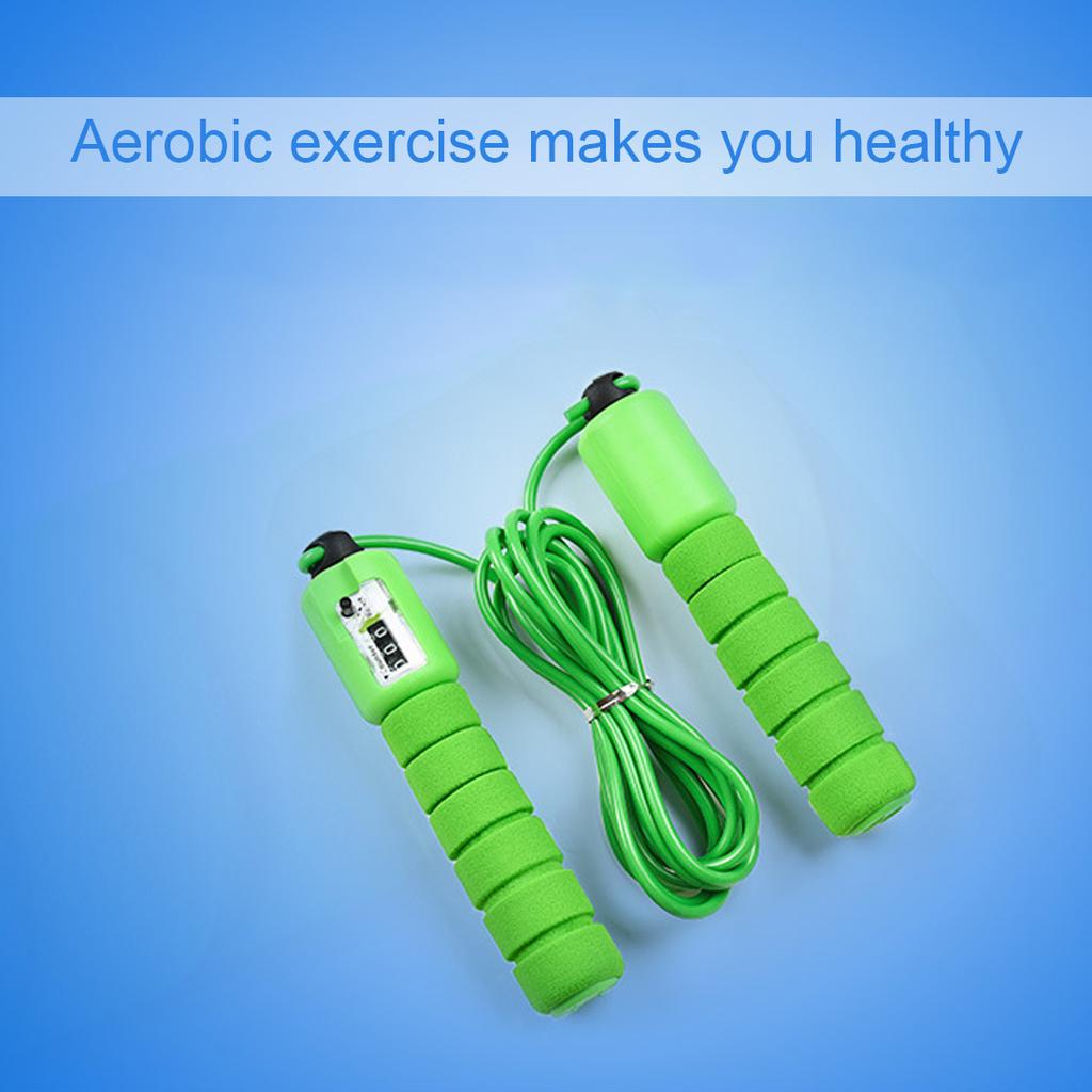 Jump Ropes With Counter Sports Fitness Adjustable Fast Speed Counting ...