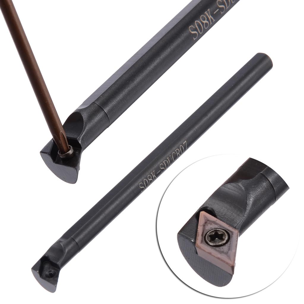 Dagu S08K-SDUCR07 Boring Bar + Lathe Tuening Tool DCMT0702 Carbide Insert + Wrench – the best ...