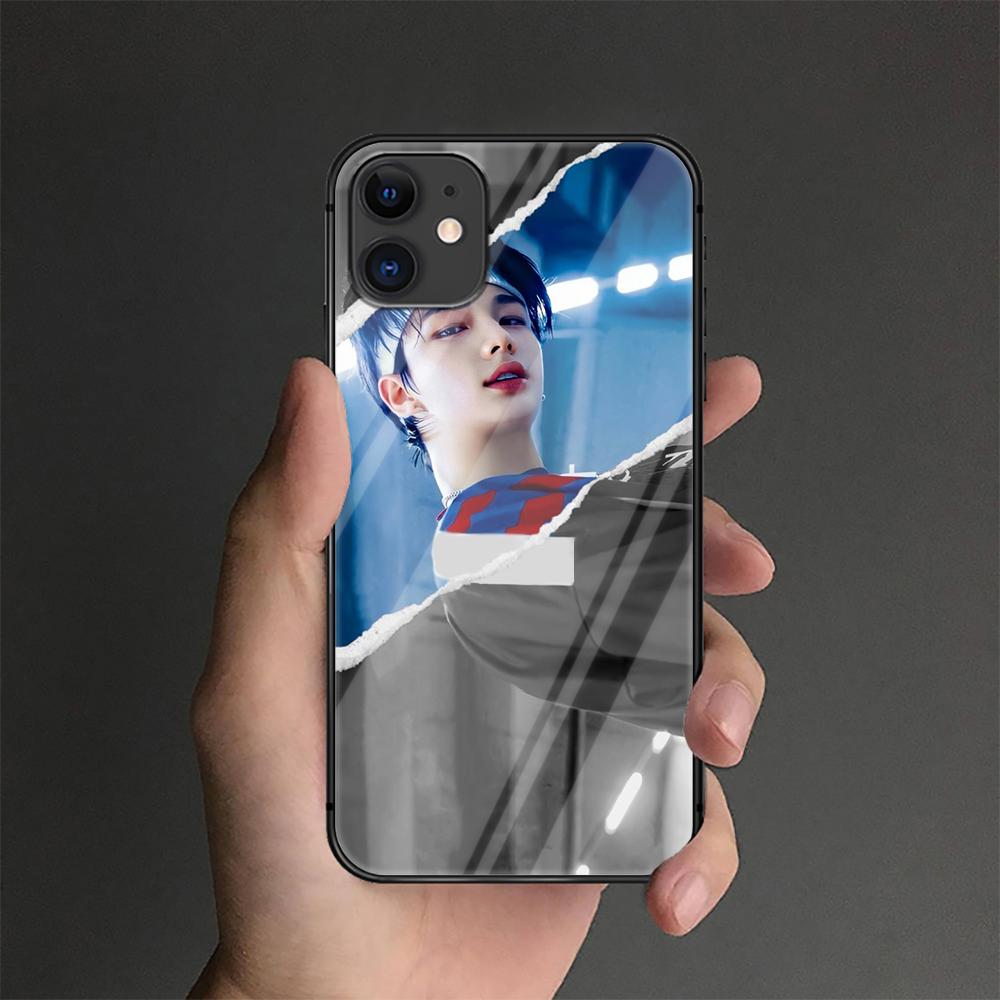 Stray Kids Hwang Hyunjin Tempered Glass Phone Case Cover For IPhone ...