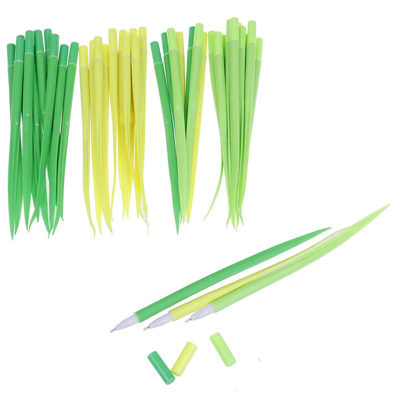 Buy 10 Pcs Green Grass Gel Pens Black Ink 0.38Mm Ballpoint Pens Diy ...