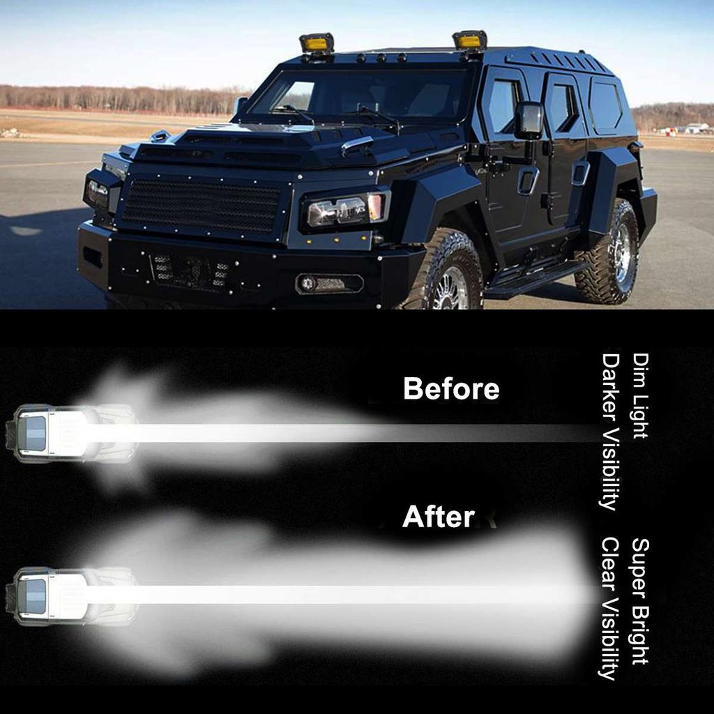 Buy 5 Inch 72W 1300LM LED Car Work Light Bar Flood Spot Combo Fog Lamp ...