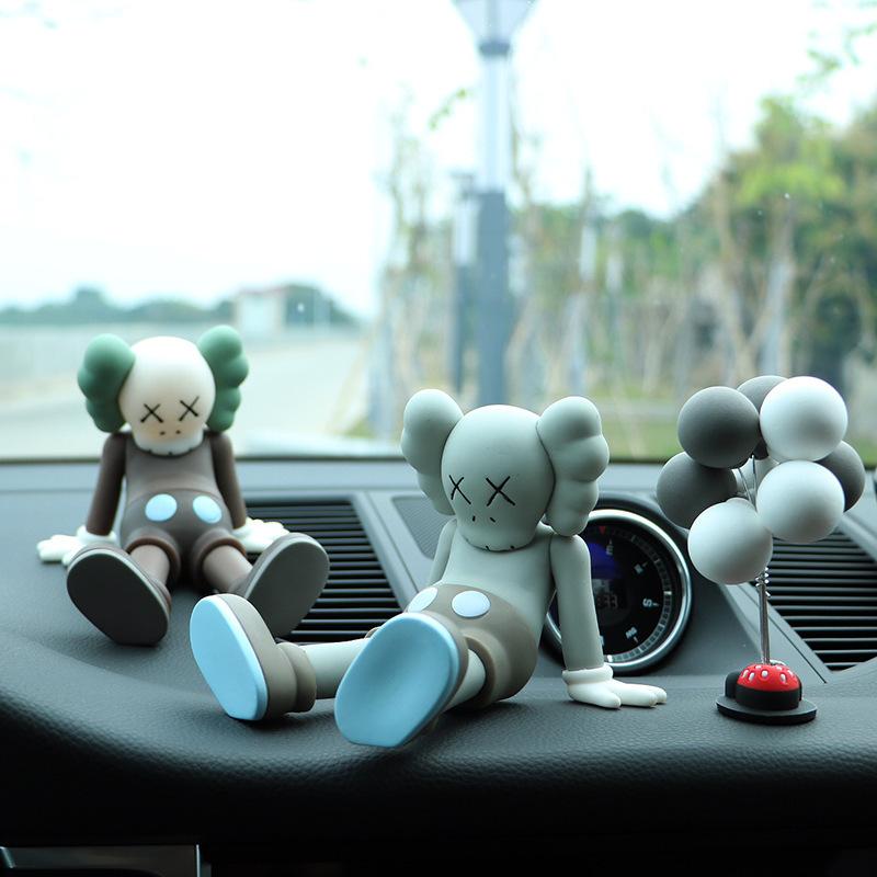 Buy Boxed Cartoon KAWS Koss Hand-made Model Doll Car Ornaments Creative ...