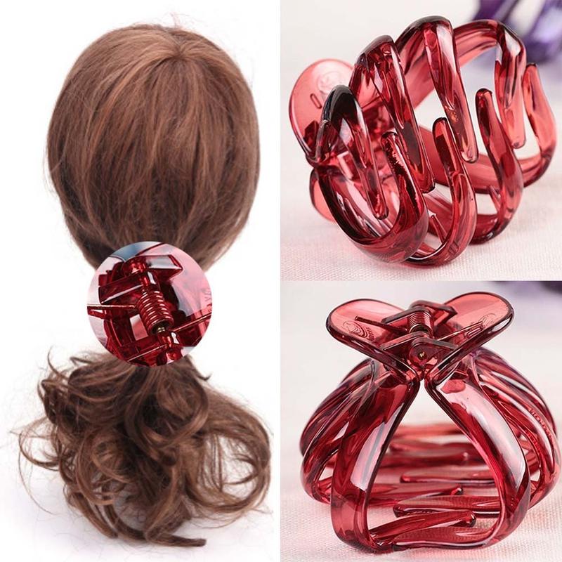 Buy Women Lady Hair Claw Hair Clips Barrette Grab Clamp Hair Pins ...