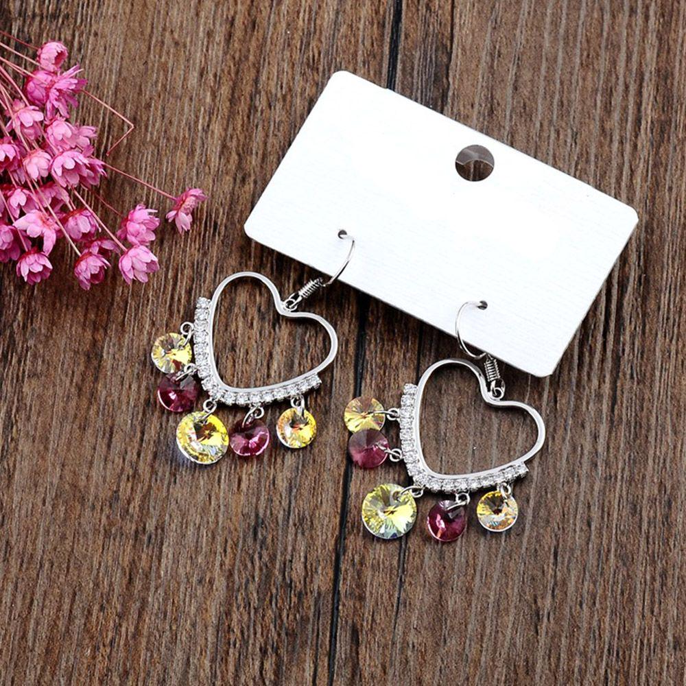 Buy Unique Elegant Women Jewelry Gift Silver Earrings Crystal Earring ...