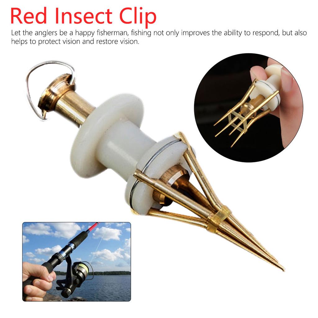 Buy Fishing Bait Lightweight Clip Fishing Accessory Copper Red Insect ...