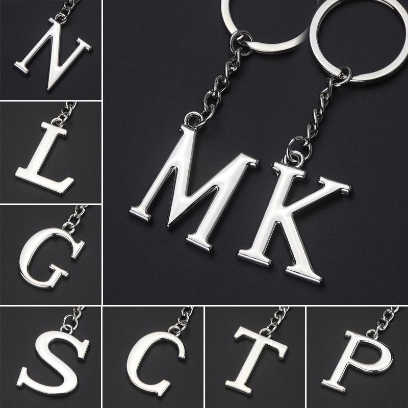 Buy 1PC Simple fashion Letters key Chain Lovers Letters Key ring Key ...