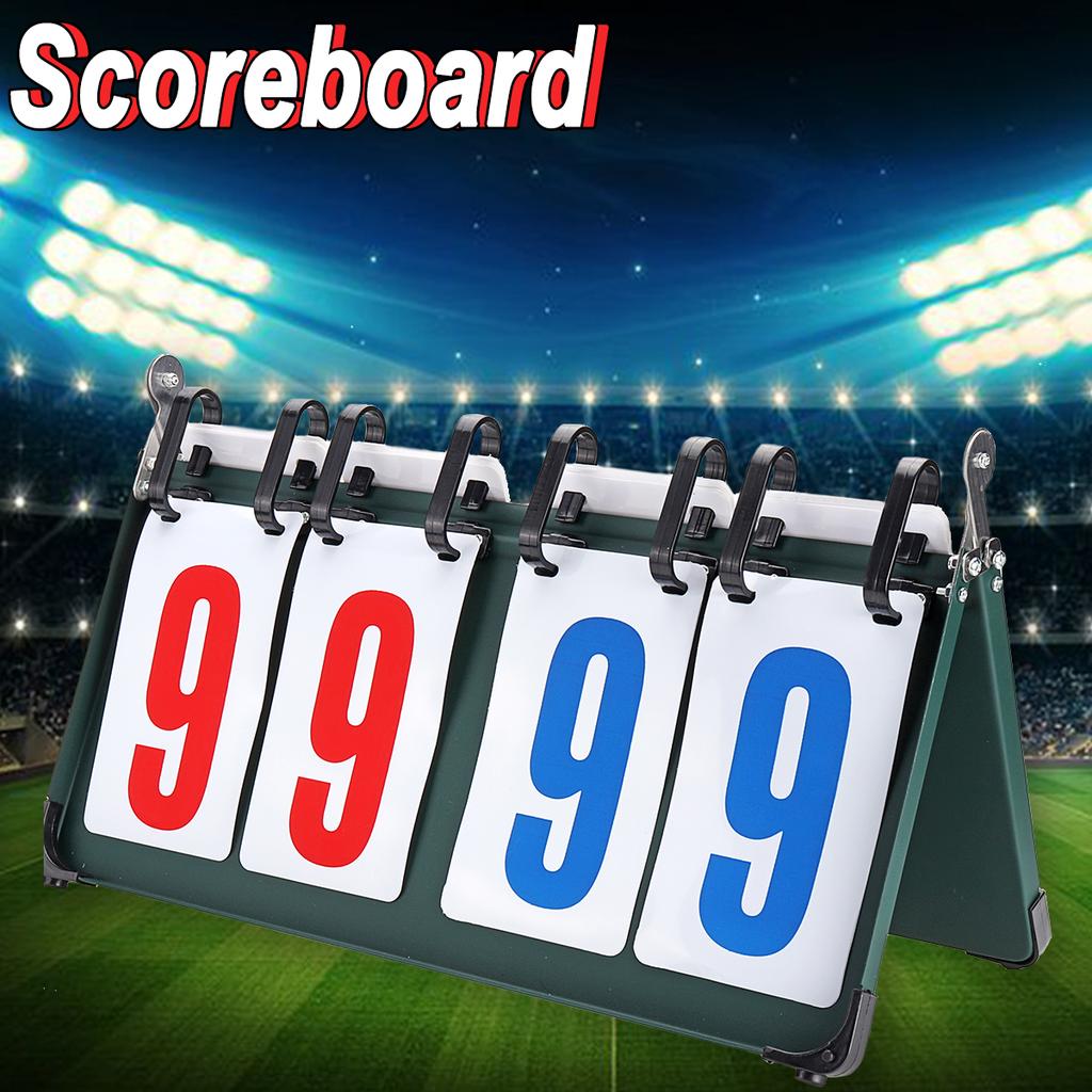 Buy 2Types Portable Sports Flip Scoreboard For Football Volleyball ...