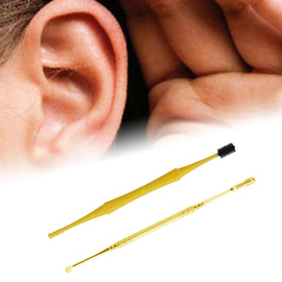 Satın alın 2Pcs/Set Ear Pick Metal Household Small Spiral Durable Ear ...