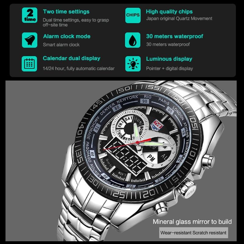 Buy Tvg Brand Digital Men Sport Quartz Luminous Led Watch at affordable ...