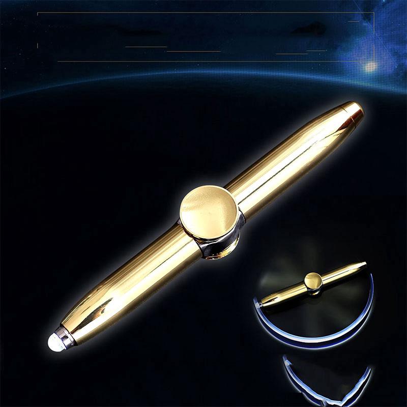 Buy Finger Gyro Spinner Multi-function Gyroscope Pens Decompression LED ...