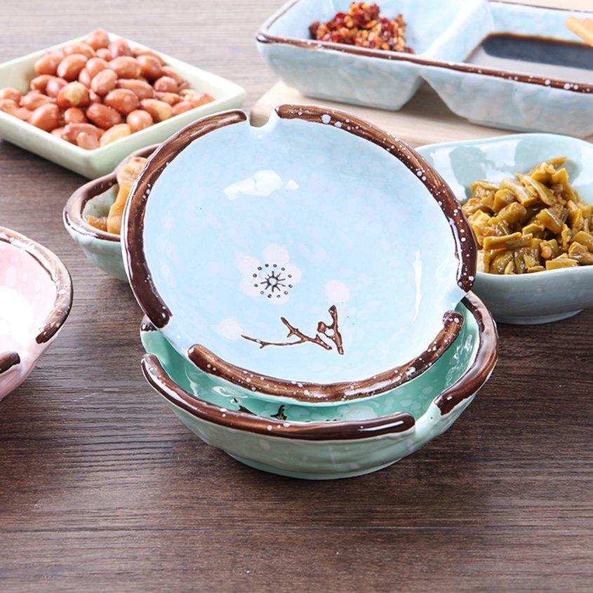 ICOCO LULU Japanese-style snowflake glaze hexagonal ceramic sauce dish ...