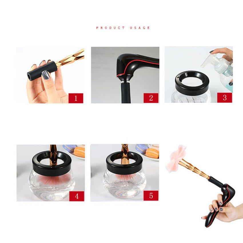 Buy KC USB Charging Makeup Brush Cleaning Tool Electric Scrub Lazy ...