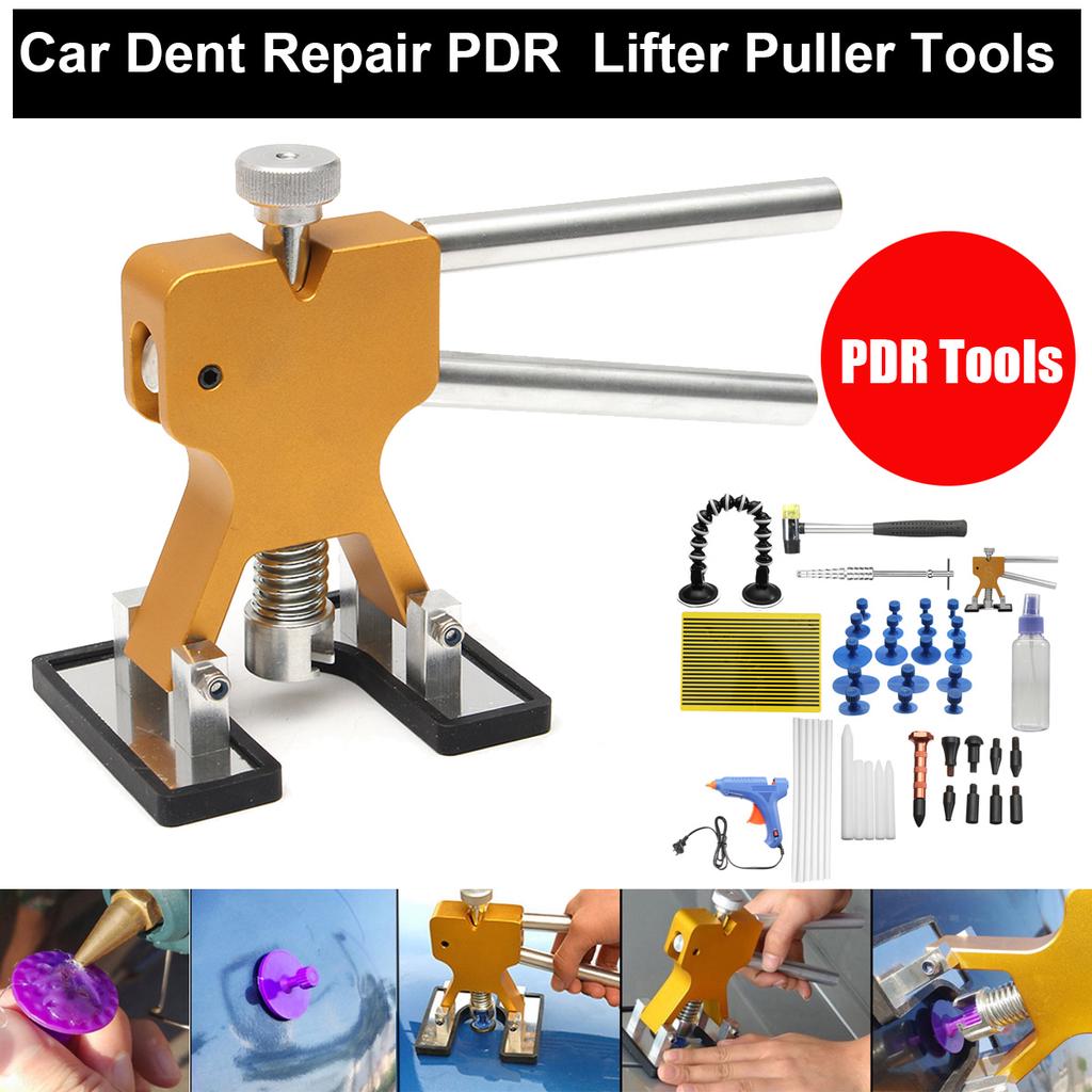 Buy 51Pcs Paintless Dent Repair PDR Tools Push Rods Hail Puller Lifter ...