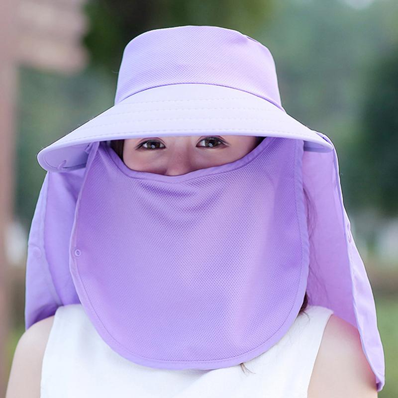 Buy 360 degreeOutdoor Uv Protection Ear Flap Neck Cover Sun Hat Cap ...
