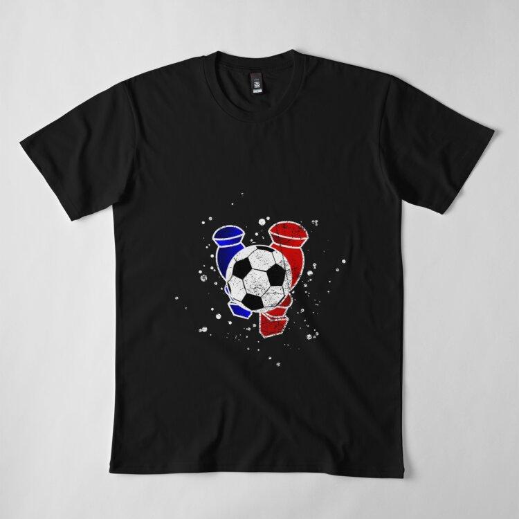 Buy Men Premium Cotton Harajuku T-Shirt Table Soccer Foosball Print ...