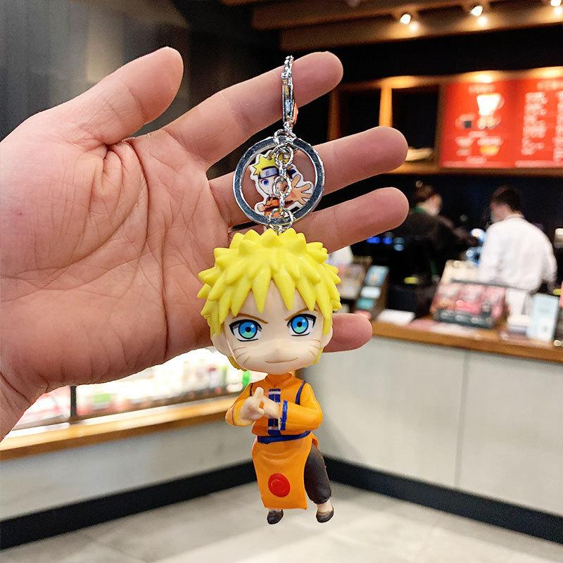 Buy Naruto Figure Keychain for Car Keys Anime Trinkets Accessories ...