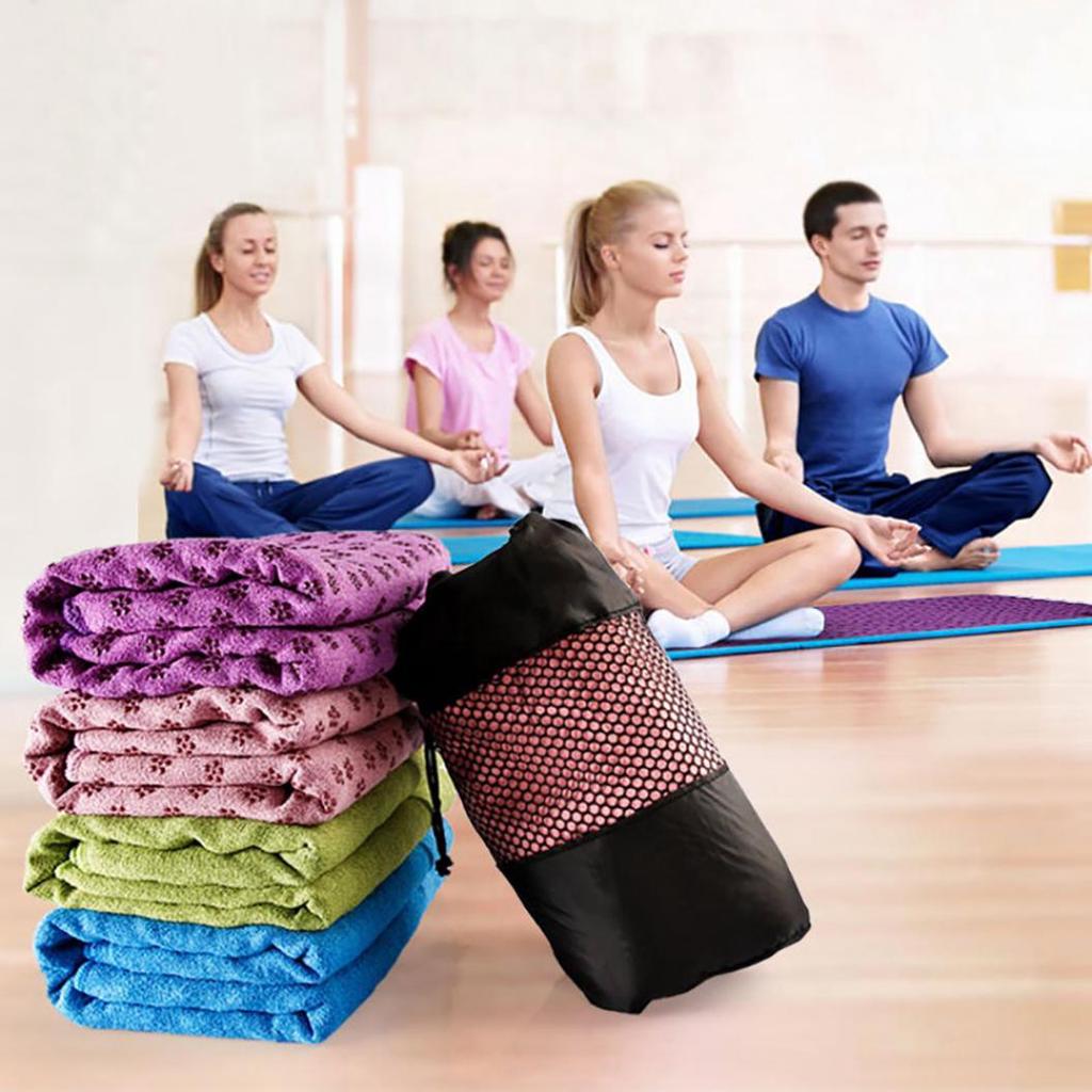 Yoga Mat Towel Blanket Non Slip Cover Gym Sport Fitness Exercise Pad ...