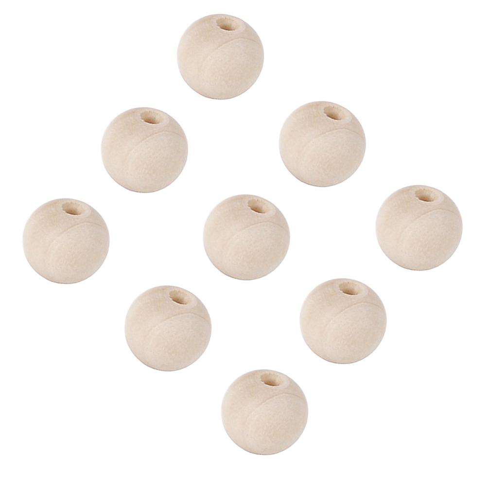 Buy Unfinished Wooden Beads Round Wood Spacer Beads Wood Loose Beads ...