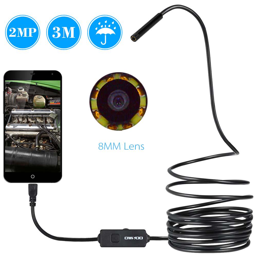 Buy OWSOO 2.0 Megapixels HD 8 LEDS 8MM 720P Endoscope IP67 Waterproof ...