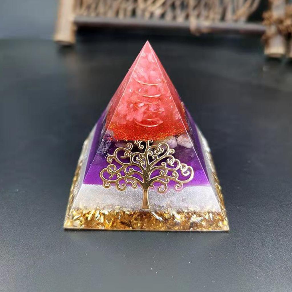 Orgone Pyramid Quartz Tree of Life Reiki Healing Crystal Chakra Stone ...