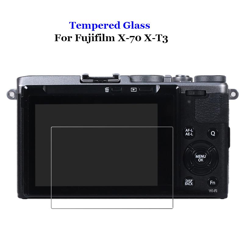 For Fujifilm X-70 X-T3 / Fuji X70 XT3 Camera Clear Tempered Glass 9H 2.5D Premium Screen ...