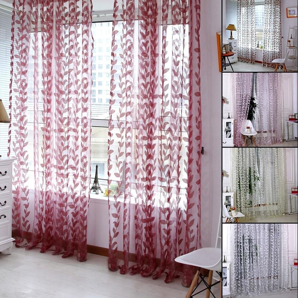 Buy New Chic Room Willow Pattern Voile Window Curtain 1M wide*2M High ...