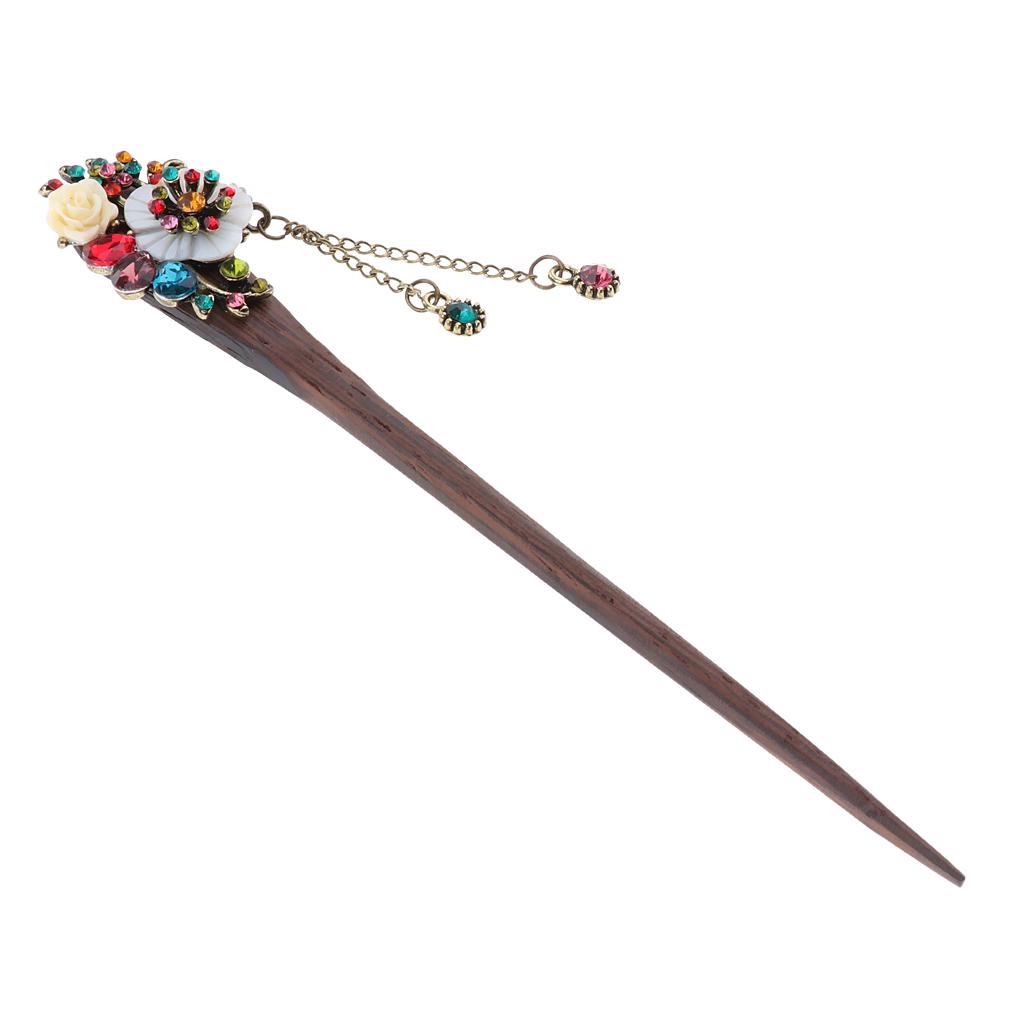 Buy Wooden Chinese Hair Sticks Red at affordable prices — free shipping ...
