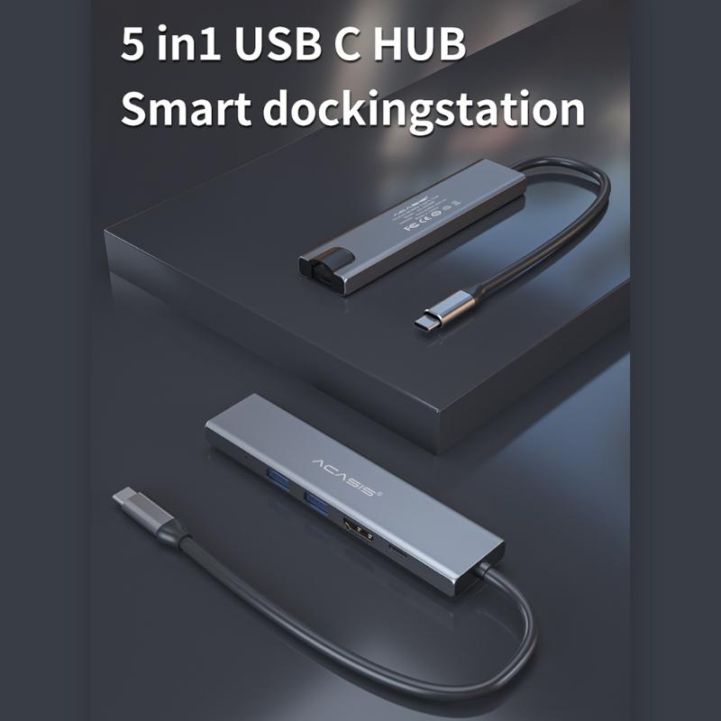 Buy 5-in-1 High Speed Multiple Expander Adapter Type-C Hub with 4K 30Hz ...